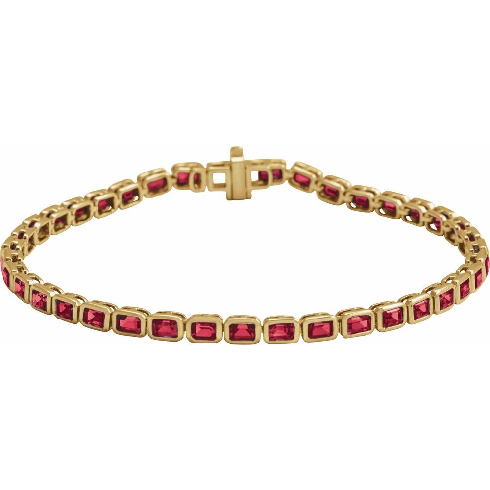 Lab-Grown Ruby Line Bracelet – Amanda’s Jewelry